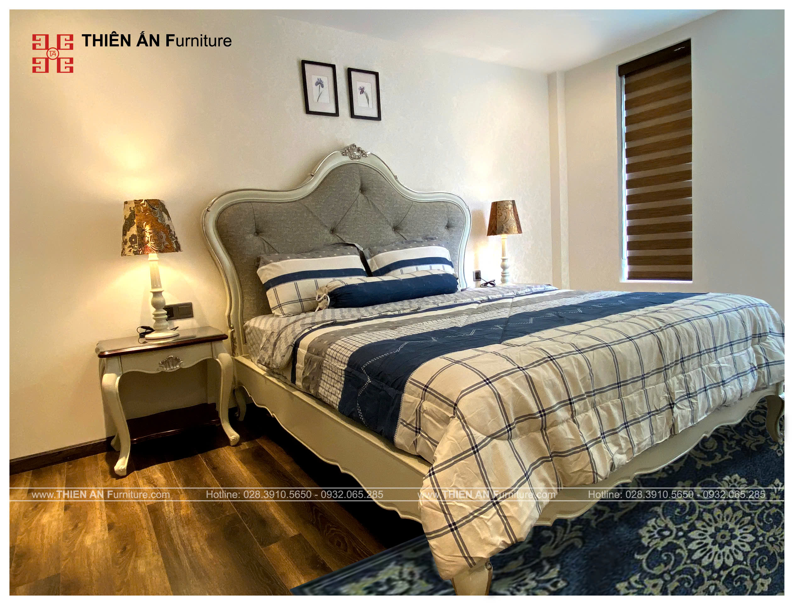 Giường Ngủ Bán Cổ Điển TA 0735